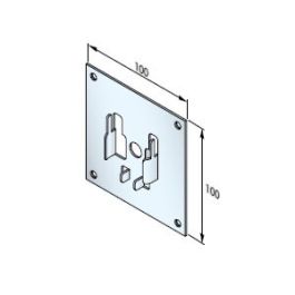 PLATE 100X100 FOR BEARING DIAM 42
